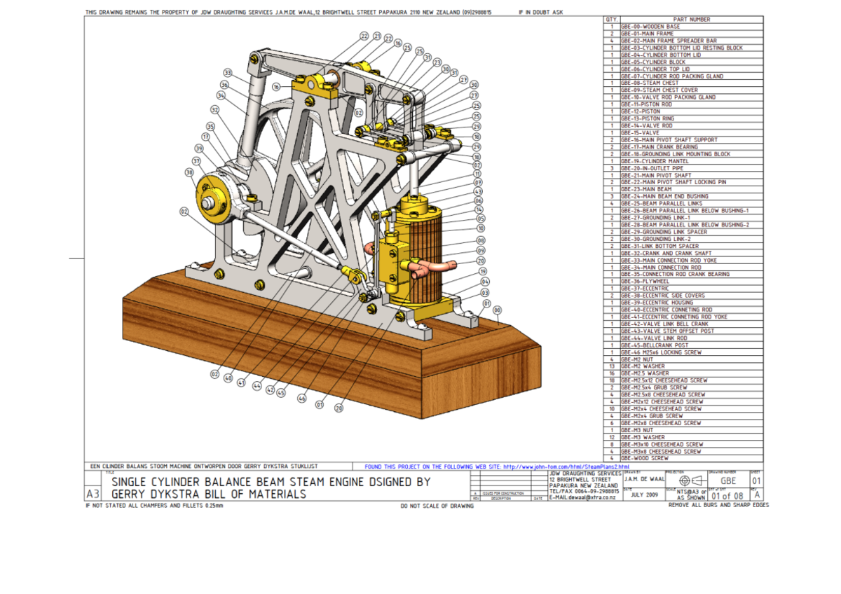 D2 - Diseño de mecanismos - THIS DRAWING REMAINS THE PROPERTY OF JDW ...