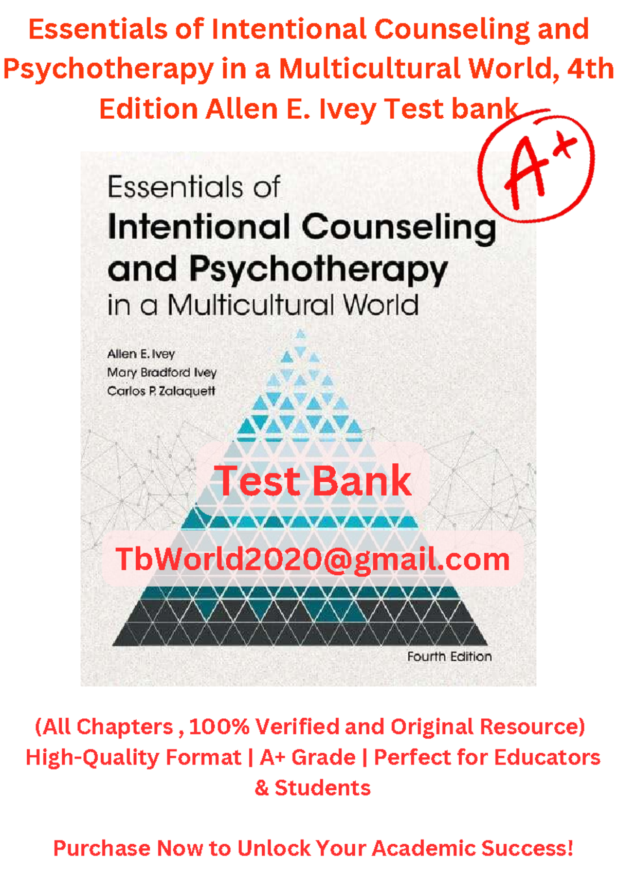 Test Bank for Essentials of Intentional Counseling & Psychotherapy (4th ...