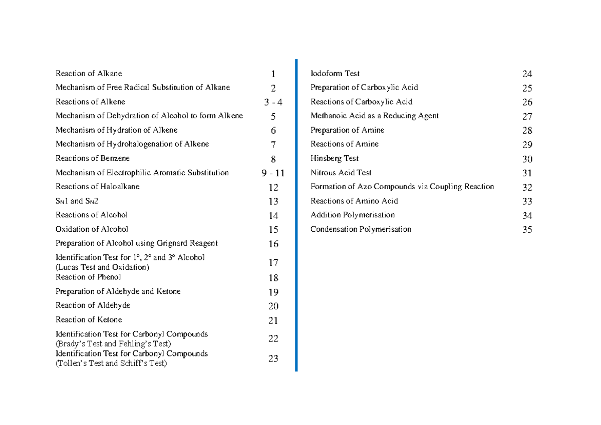 Summary of Organic Chemistry SK025 - Identification Test for 1o, 2o and ...