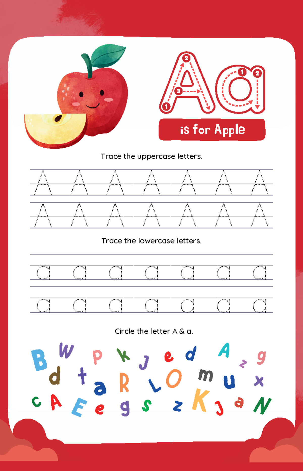Copy of Copy of Copy of RPMS GR6 - A a is for Apple Trace the uppercase ...