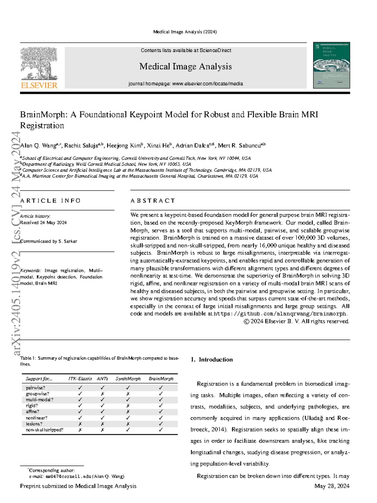 2405 - Research paper - Medical Image Analysis (2024) Contents lists ...