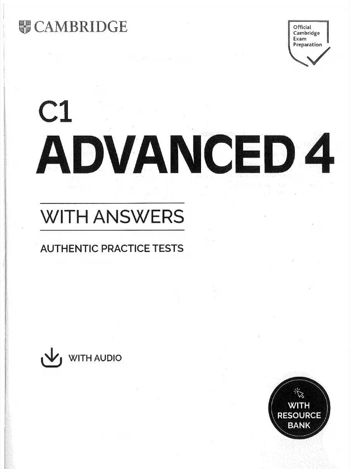 C1 Advanced Practice Test Book 4 - Compressed Format - Studocu