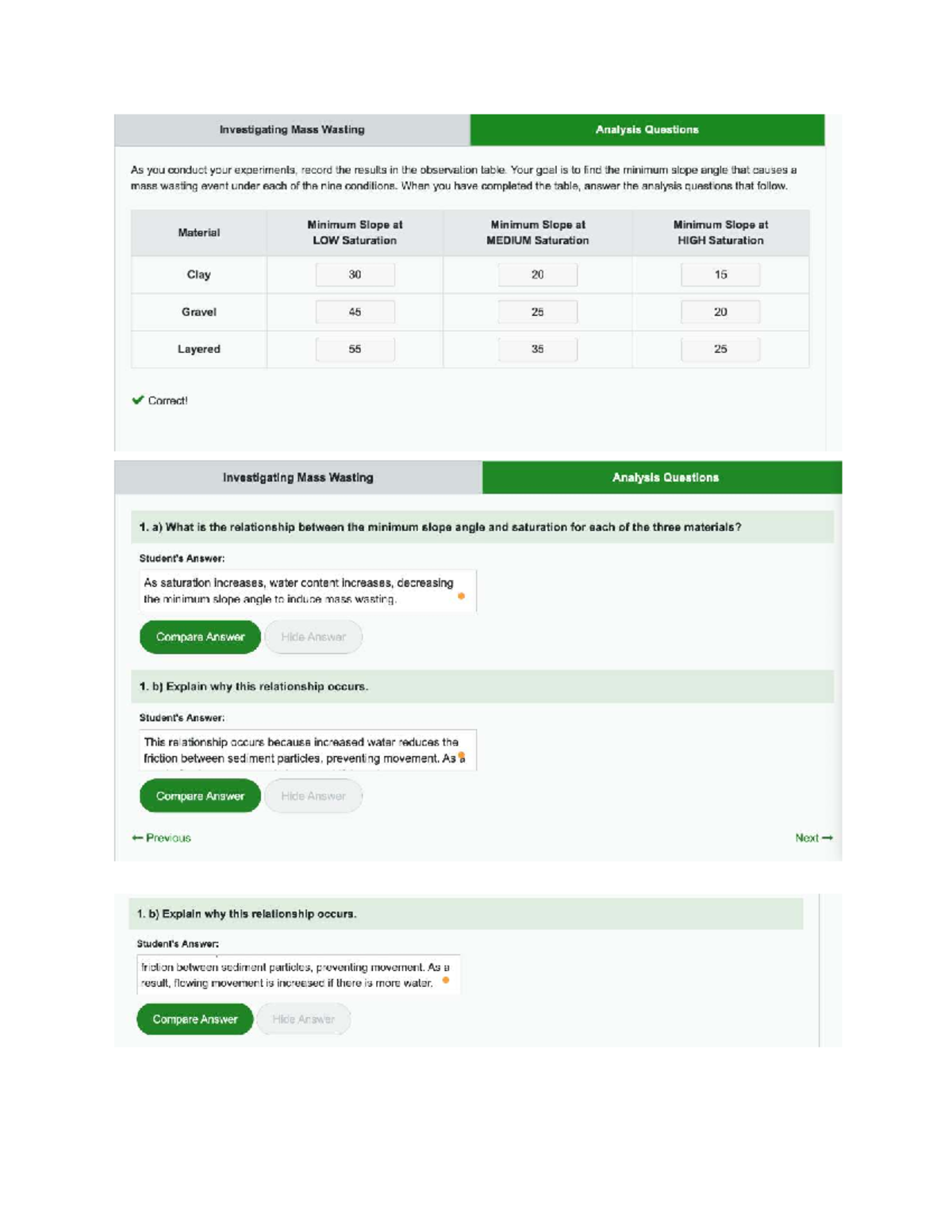 4.4 Mass Wasting Analysis Questions and Observations - Studocu