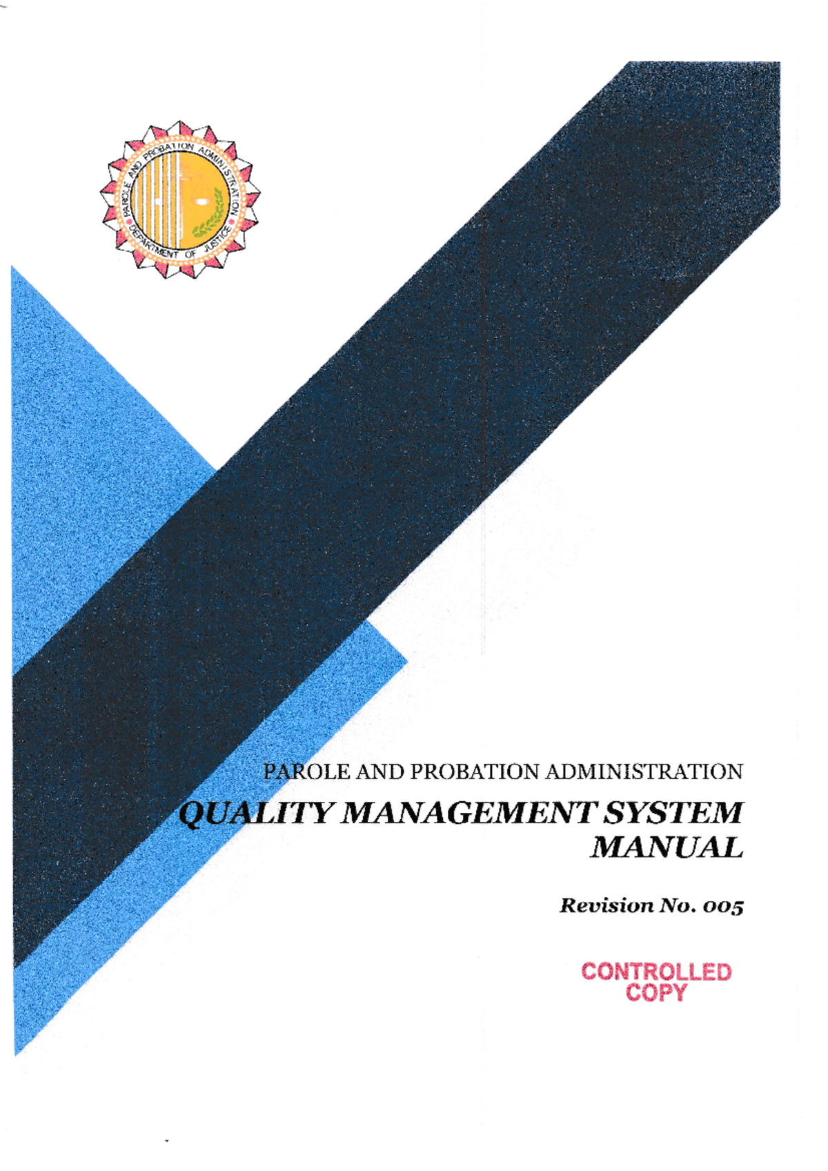 QMS-Manual-Version-5 - LE AND PROBATION ADMINISTRATION MANAGEMENT ...