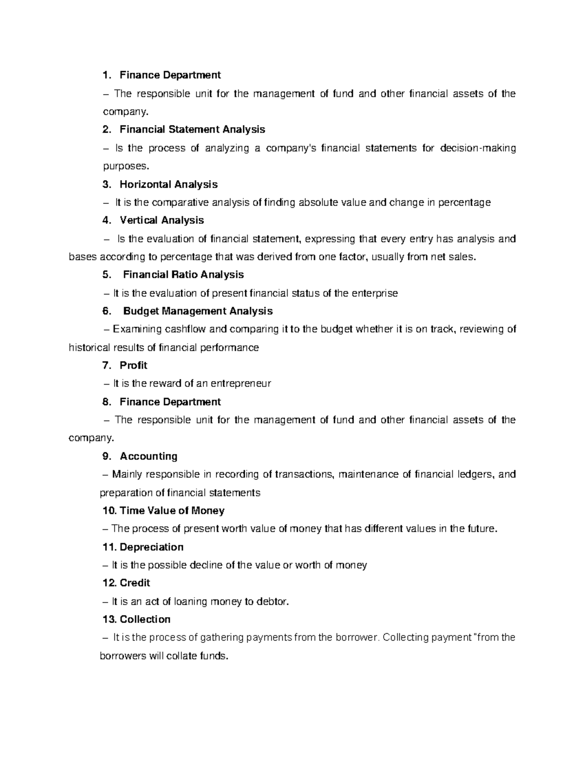 SBA-Final Exam Reviewer: Key Concepts in Finance and Retail Management ...