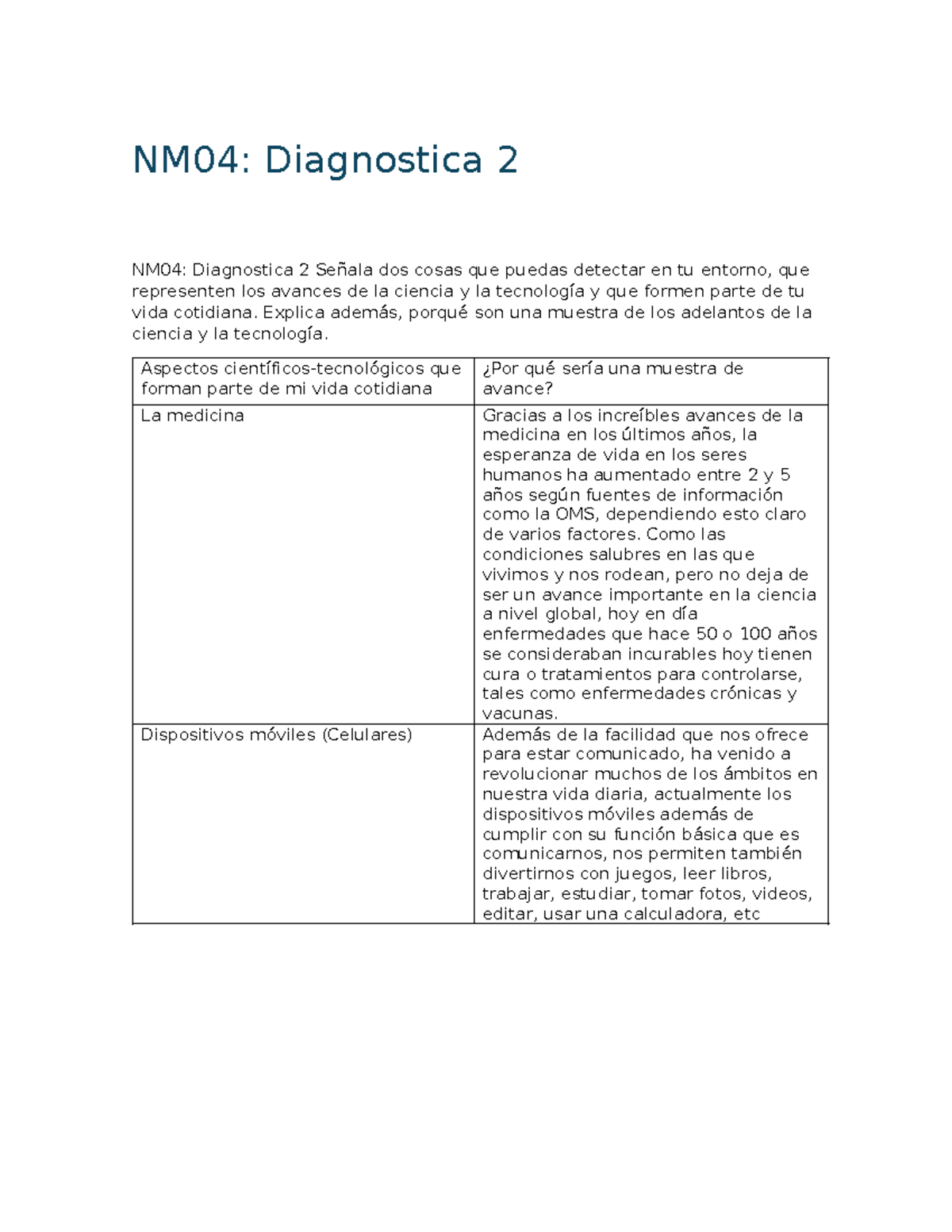 NM04 Diagnostica 1 - respuestas - NM04: Diagnostica 2 NM04: Diagnostica ...