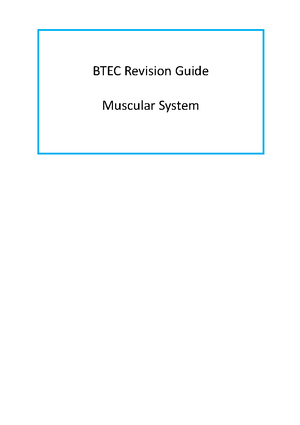 BTEC Sport Level 3 Revision Guide Cardiovascular System - BTEC Revision Guide Cardiovascular ...