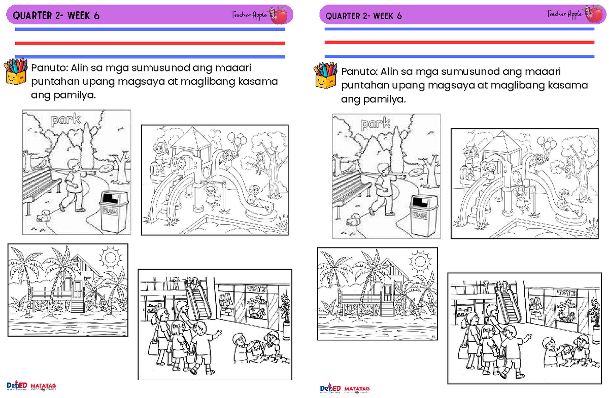 Q2 WEEK 6 - Kinder Matatag Activity Worksheets - Studocu