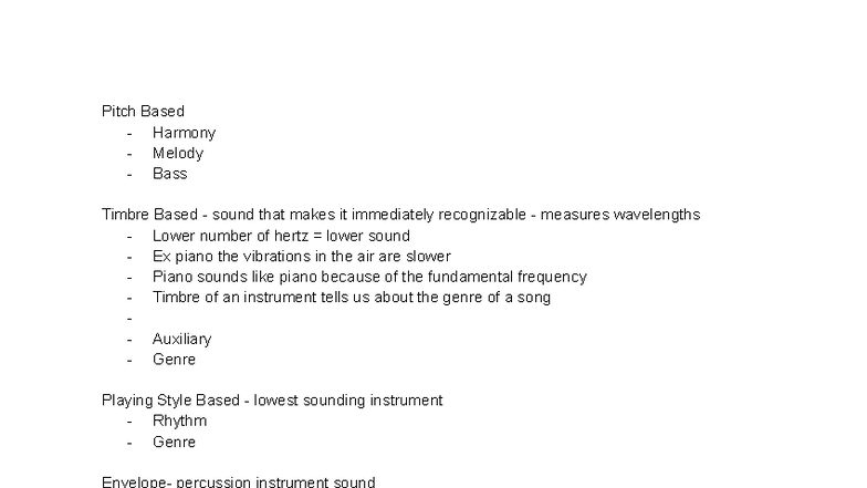 MUS 101: Midterm Review on Sound, Instruments, and Sampling Techniques ...