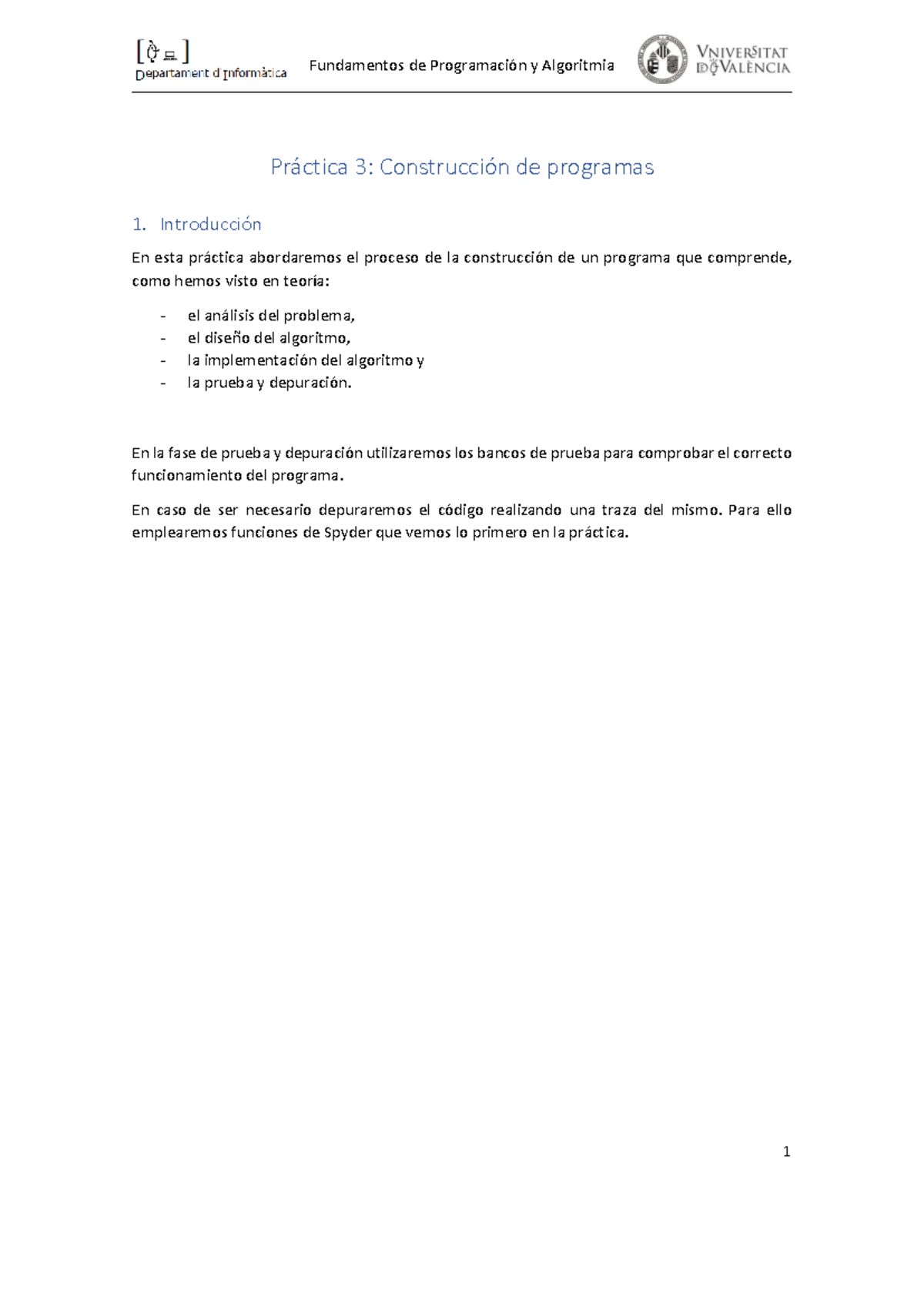 P3: Práctica 3 - Construcción de Programas y Depuración en Python - Studocu