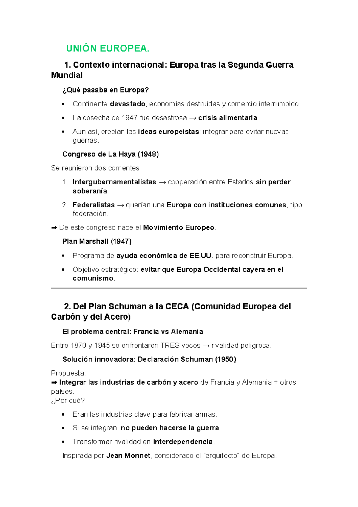 Procesos de Integración Regional: 1er Parcial - MOD 2 - Studocu