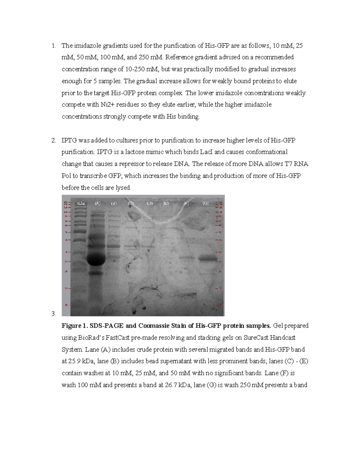 MBG 3350 LA7 - Imidazole Gradients and Protein Purification Analysis ...