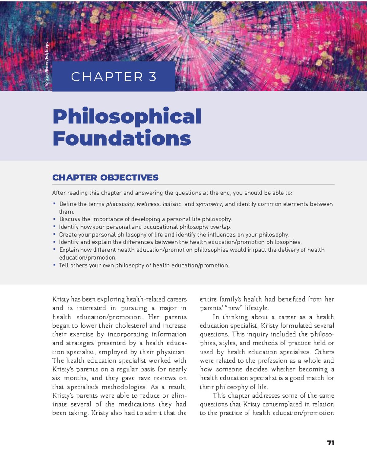 PHED 101: Philosophy of Health Education - Chapter 3 Overview - Studocu