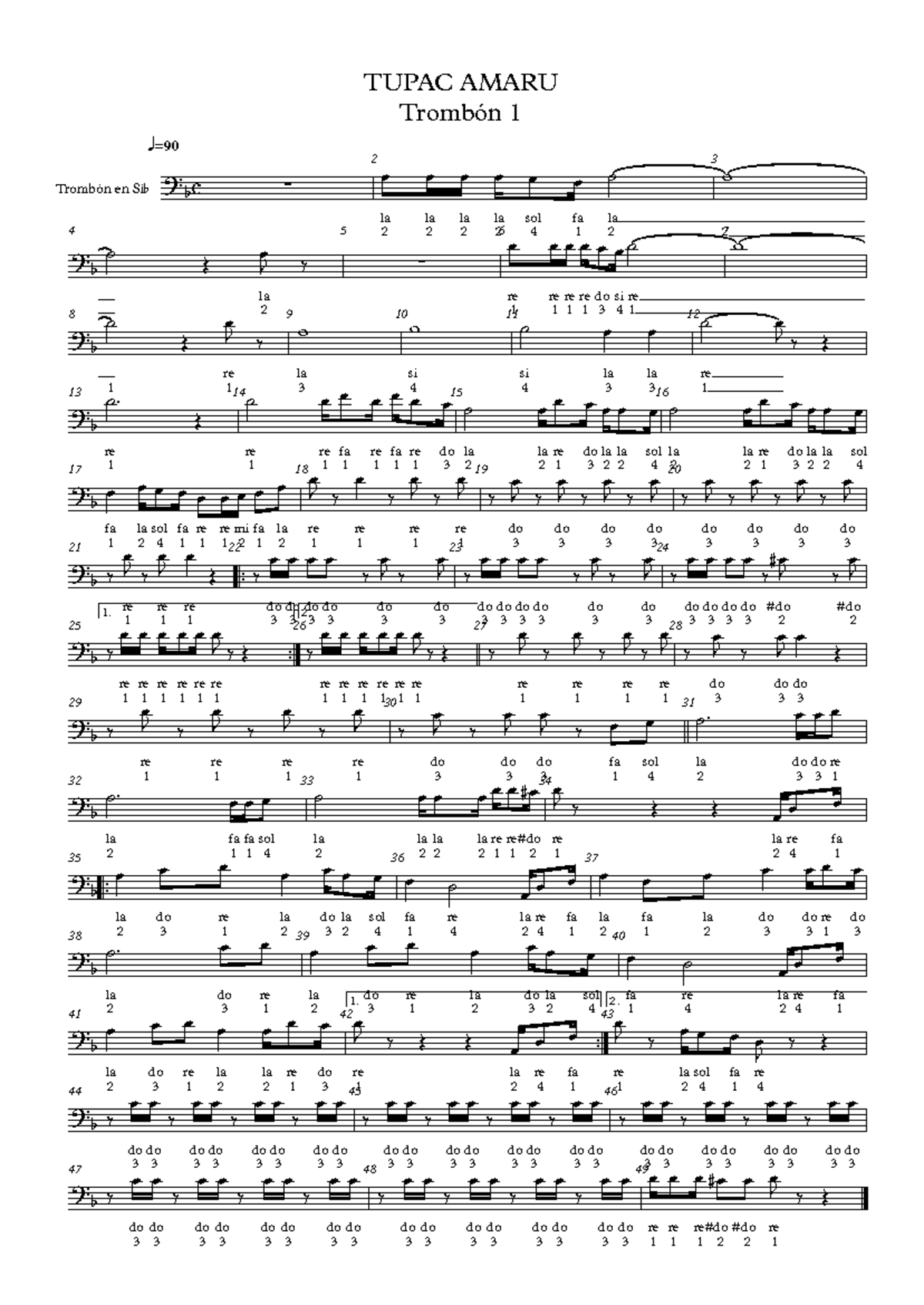 TUPAC AMARU: Trombón Lesson Notes - Xxdxdexdx - Studocu