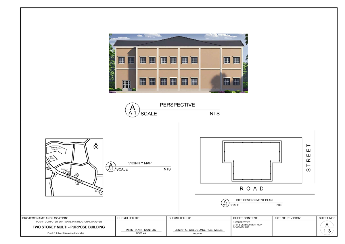 1 - It can improve building perspective - PERSPECTIVE SCALE NTS A A ...