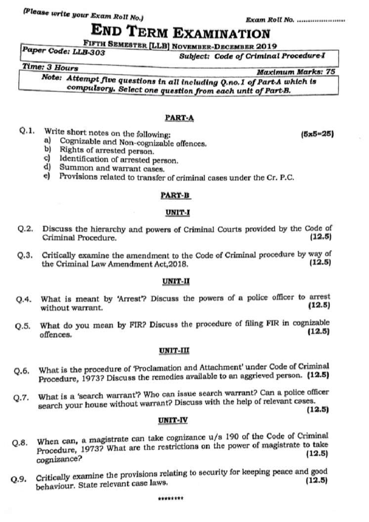 BBA NOTES FOR STUDENTS - (Please write your Exam Roll No.) Exam Roll No ...