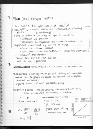 Enzyme kinetics lab report - Enzyme kinetics Introduction: Enzymes are ...