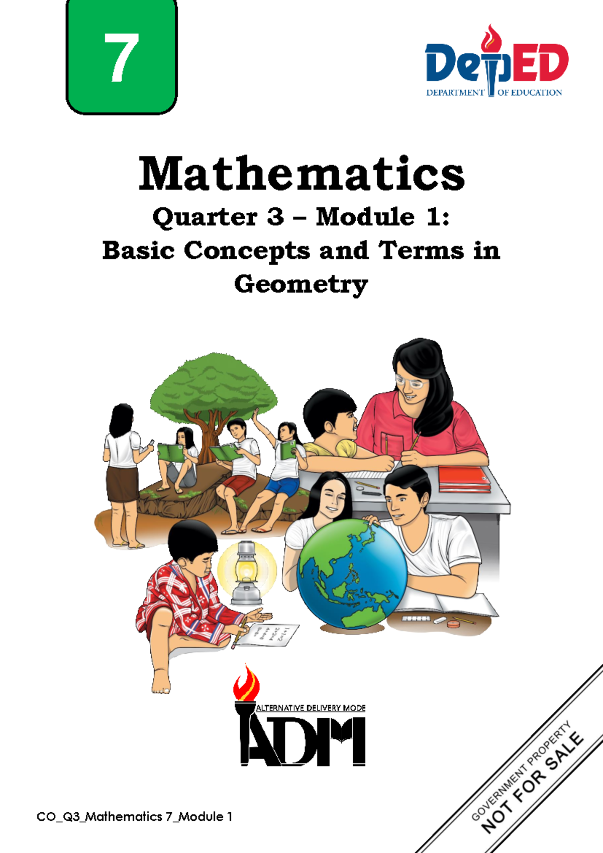 Math7 Q3 Mod 1: Understanding Basic Geometry Terms and Concepts - Studocu