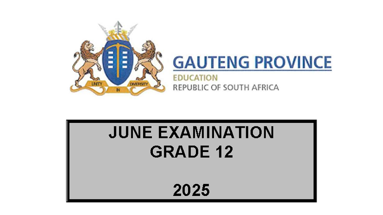Grade 12 NSC Geography P1 June 2025 Examination Question Paper - Studocu