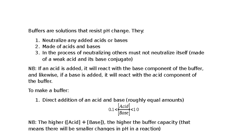 Chemistry Exam 3 Study Guide: Buffers, Titrations, and Entropy - Studocu