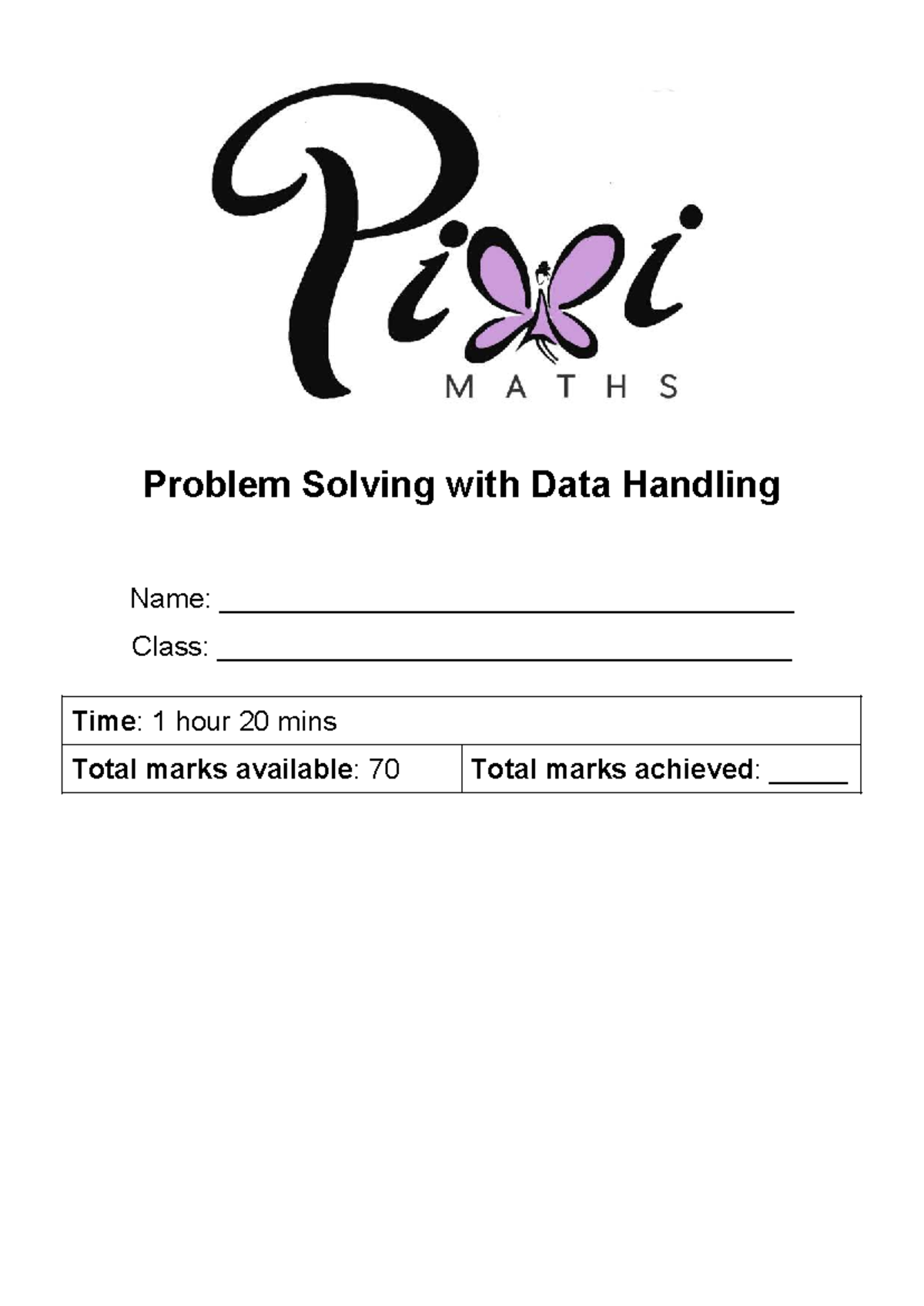 Data Handling Problem Solving (PS) - Maths Exam Notes - Studocu