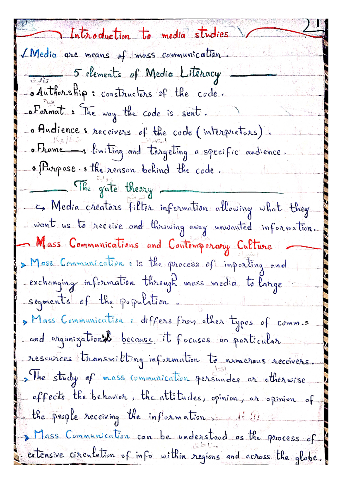 Media Studies •Prof.Bettach• S4 - 2 Introduction to media studies are ...