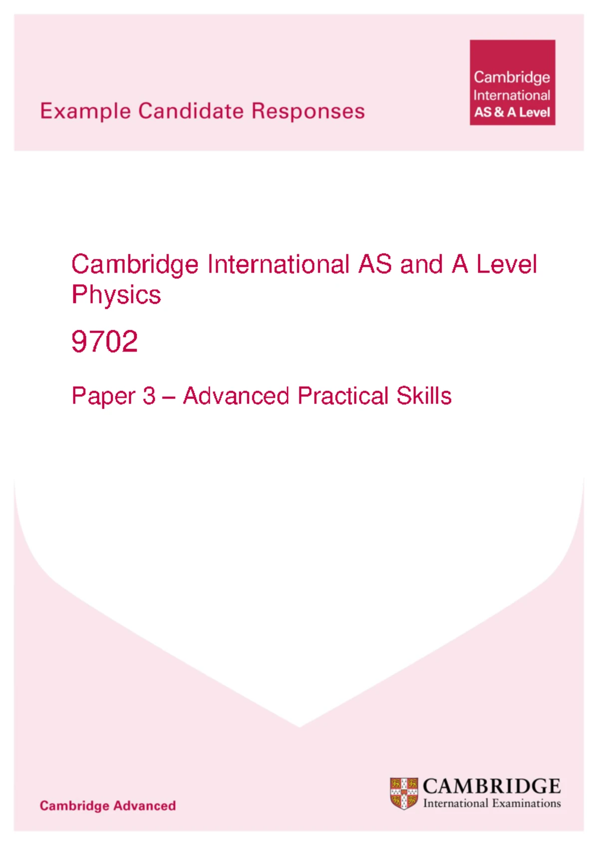 Cambridge International AS & A Level Physics 9702 Syllabus (2022-2024 ...