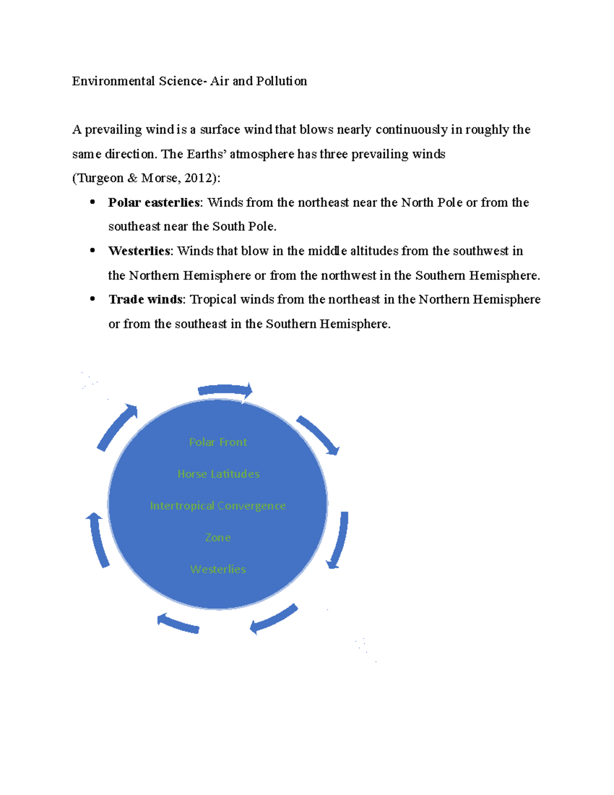 Environmental Science 2 - The Earths’ atmosphere has three prevailing ...