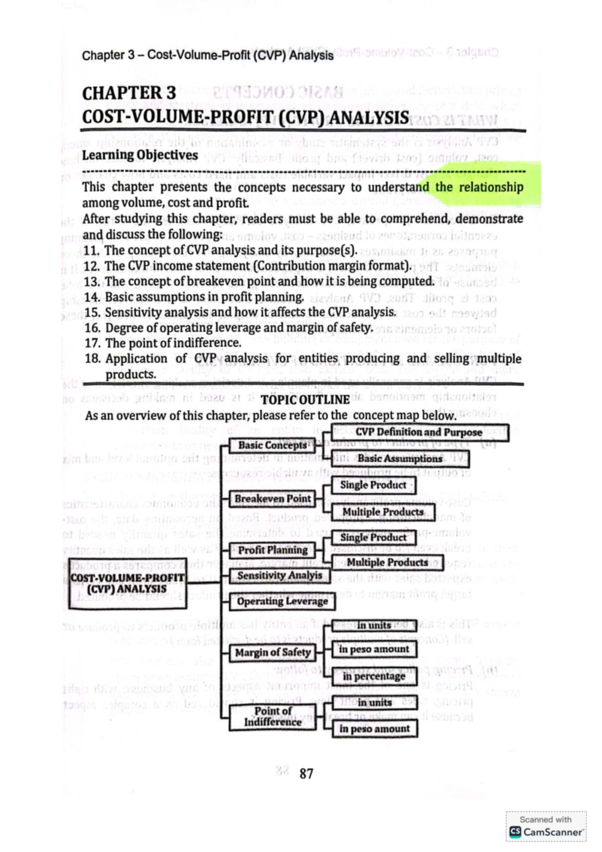 Chapter 3: Comprehensive CVP Analysis (Cost-Volume-Profit) - Studocu