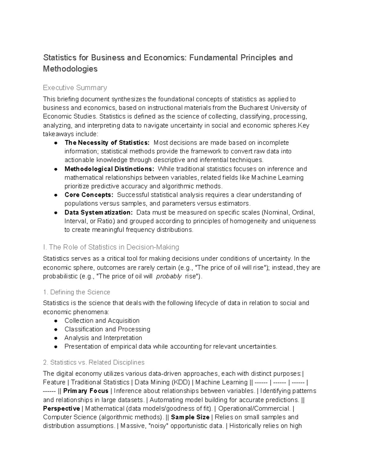Statistics for Business and Economics: Key Principles & Methods - Studocu