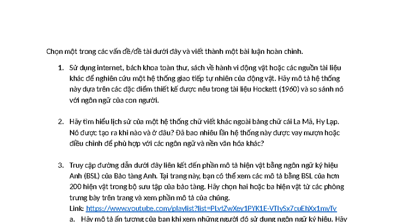 Đề bài luận cuối kỳ - Môn ddddd - Studocu