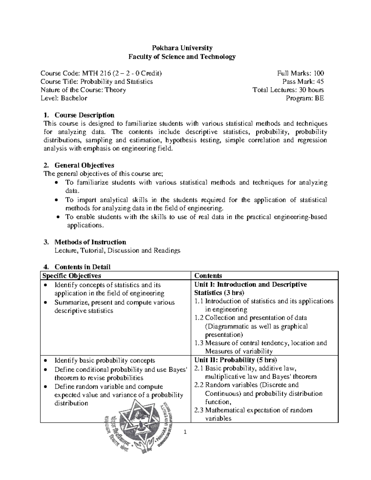 MTH 216 Final Exam Notes: Probability and Statistics Overview - Studocu