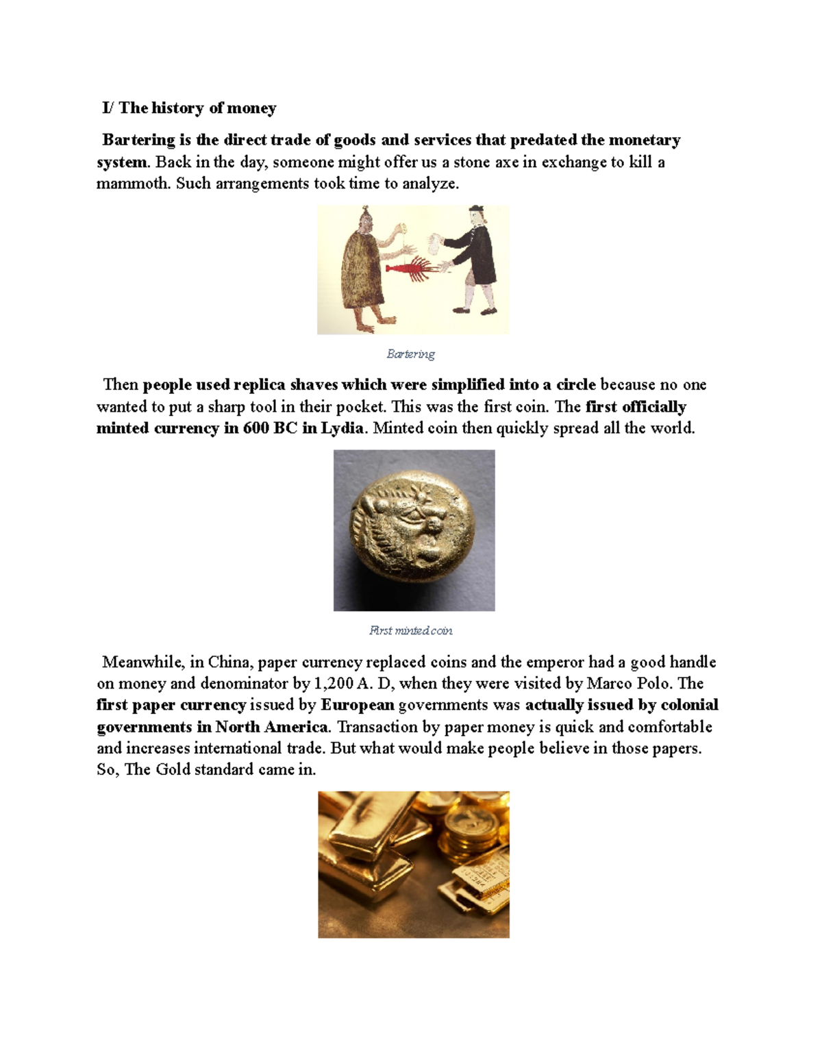 History of Banknote and Vietnamese Banknote - I/ The history of money ...