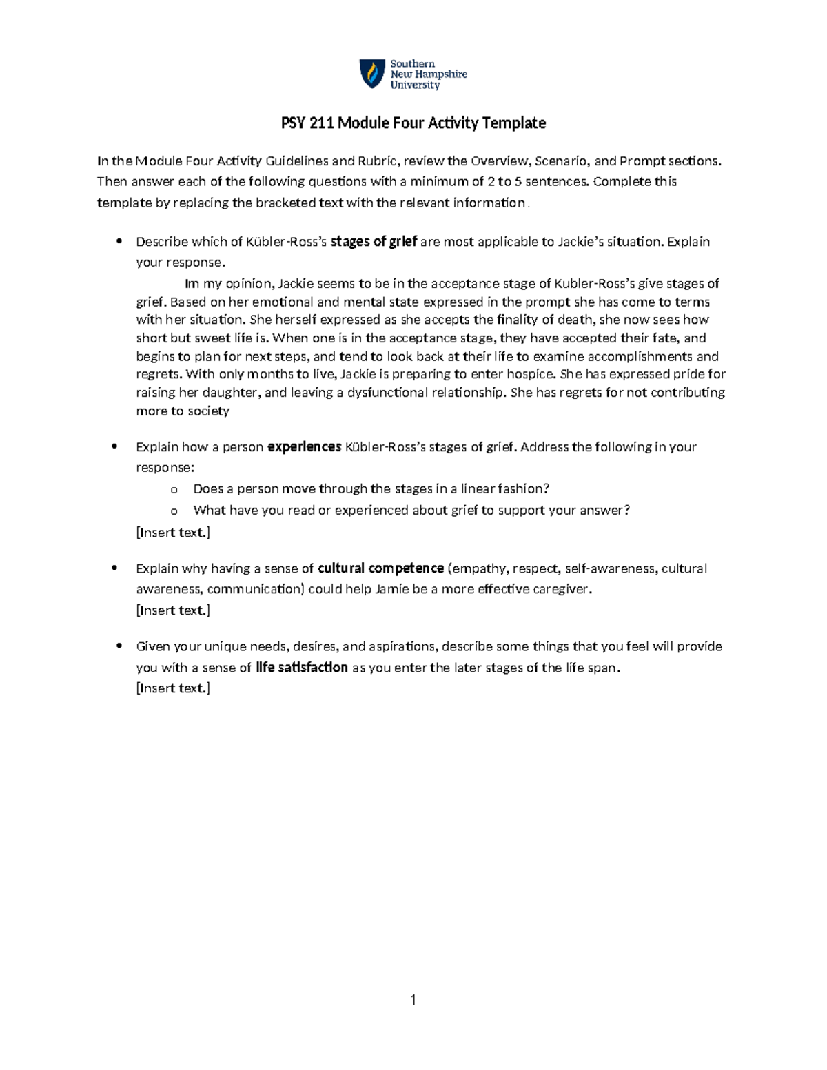 Psy211MOD4NEW - Module 4 activity - PSY 211 Module Four Activity ...