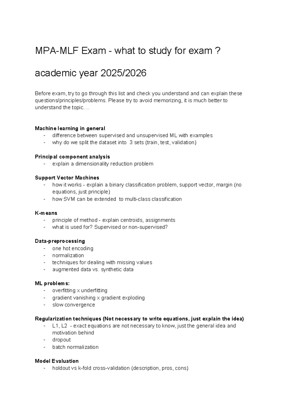 MPA-MLF Exam Study Guide: Key Topics for 2026 - Studocu