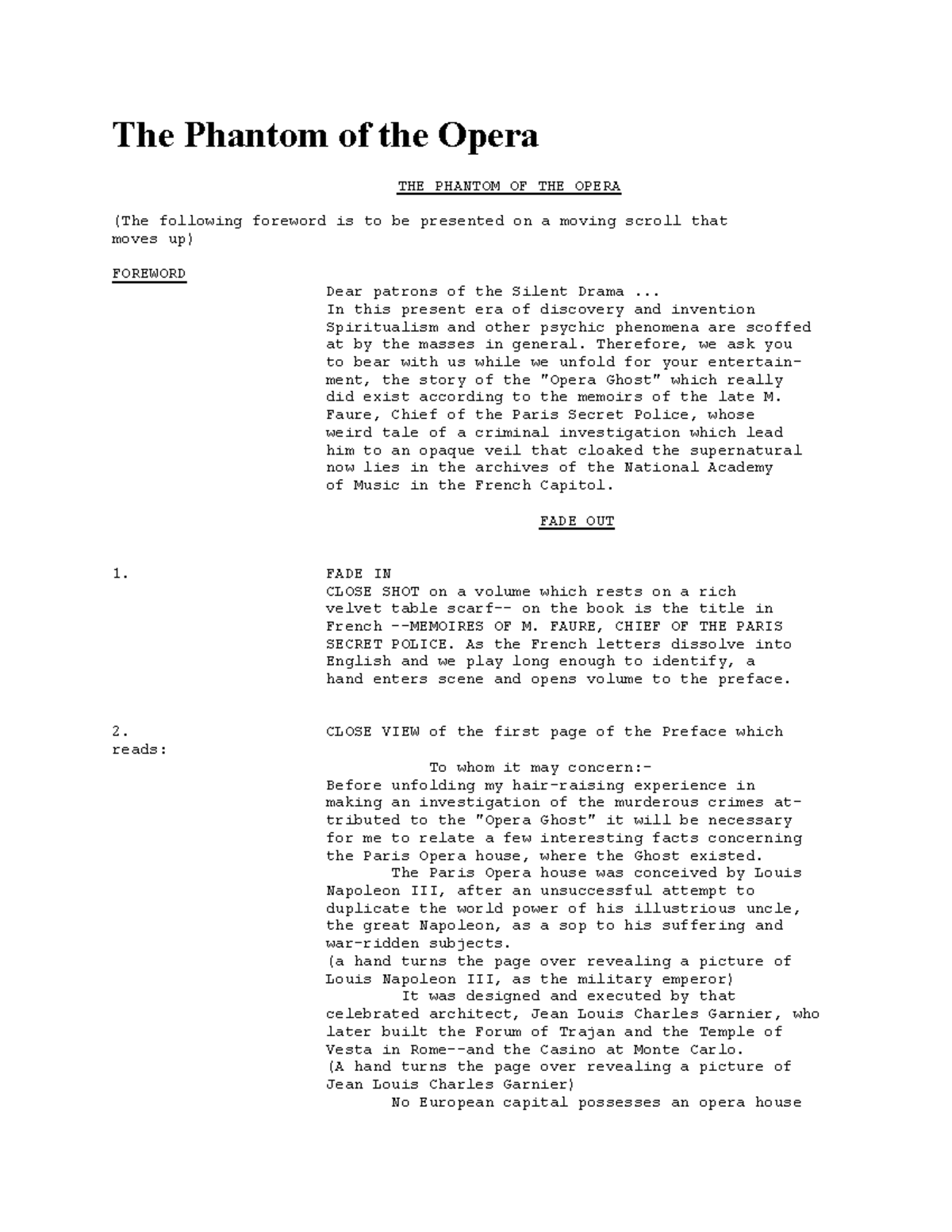 The Phantom of the Opera: A Study of the Supernatural and Its Impact ...