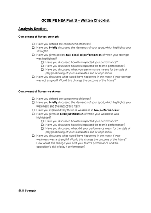 [Solved] Write a AQA gcse pe coursework about football skill - Physical ...