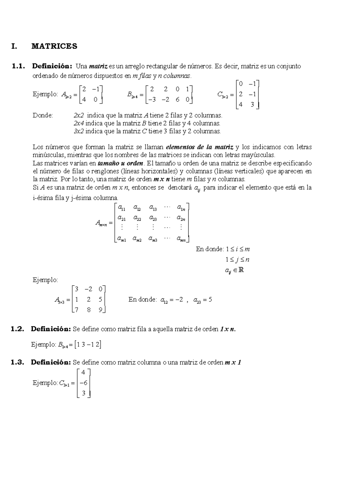 Teoría de Matrices y Sistemas de Ecuaciones - S15 - Studocu