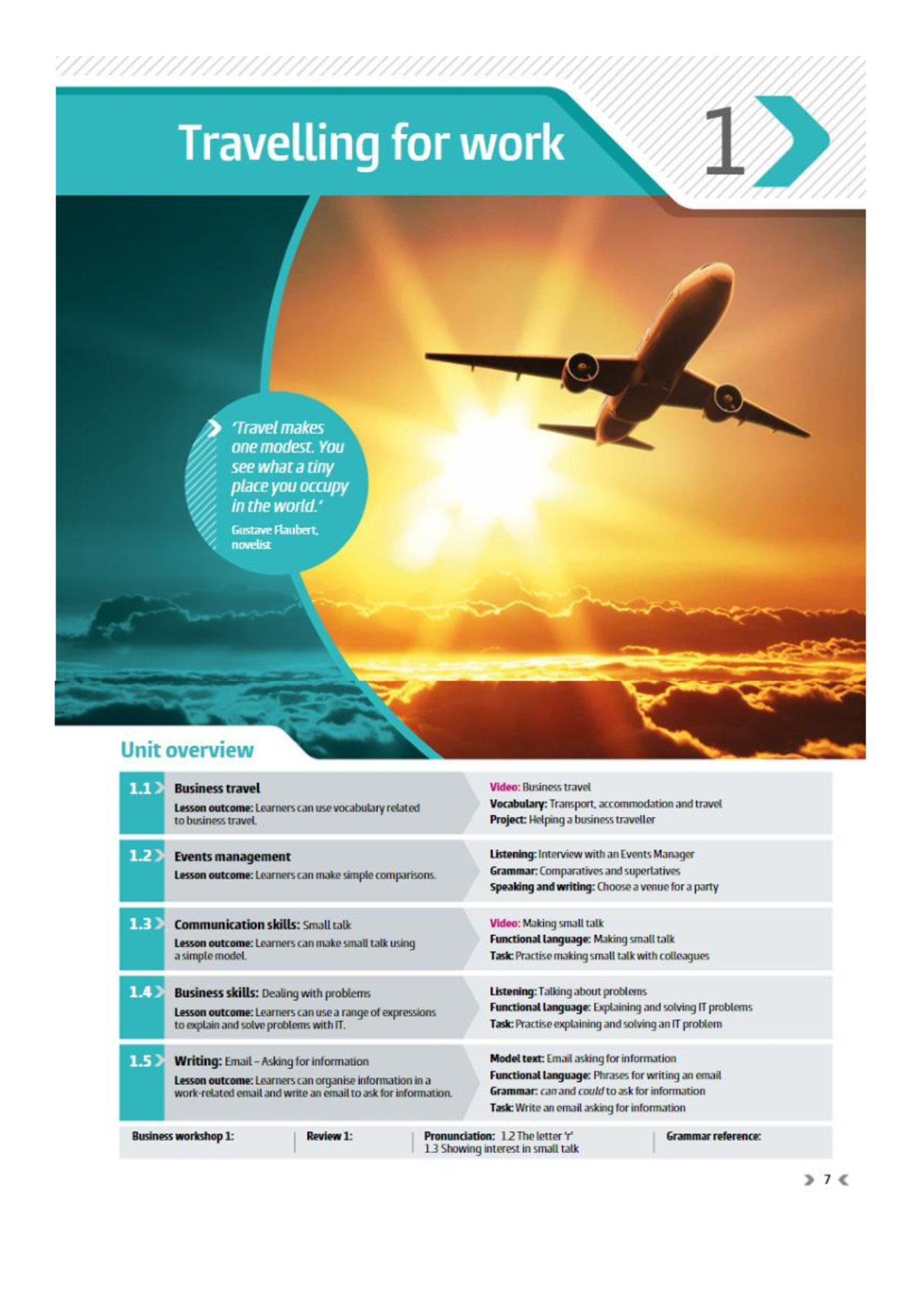 Business Partner A2+ Coursebook (Unit 1) 1 - Travelling for work Travel ...