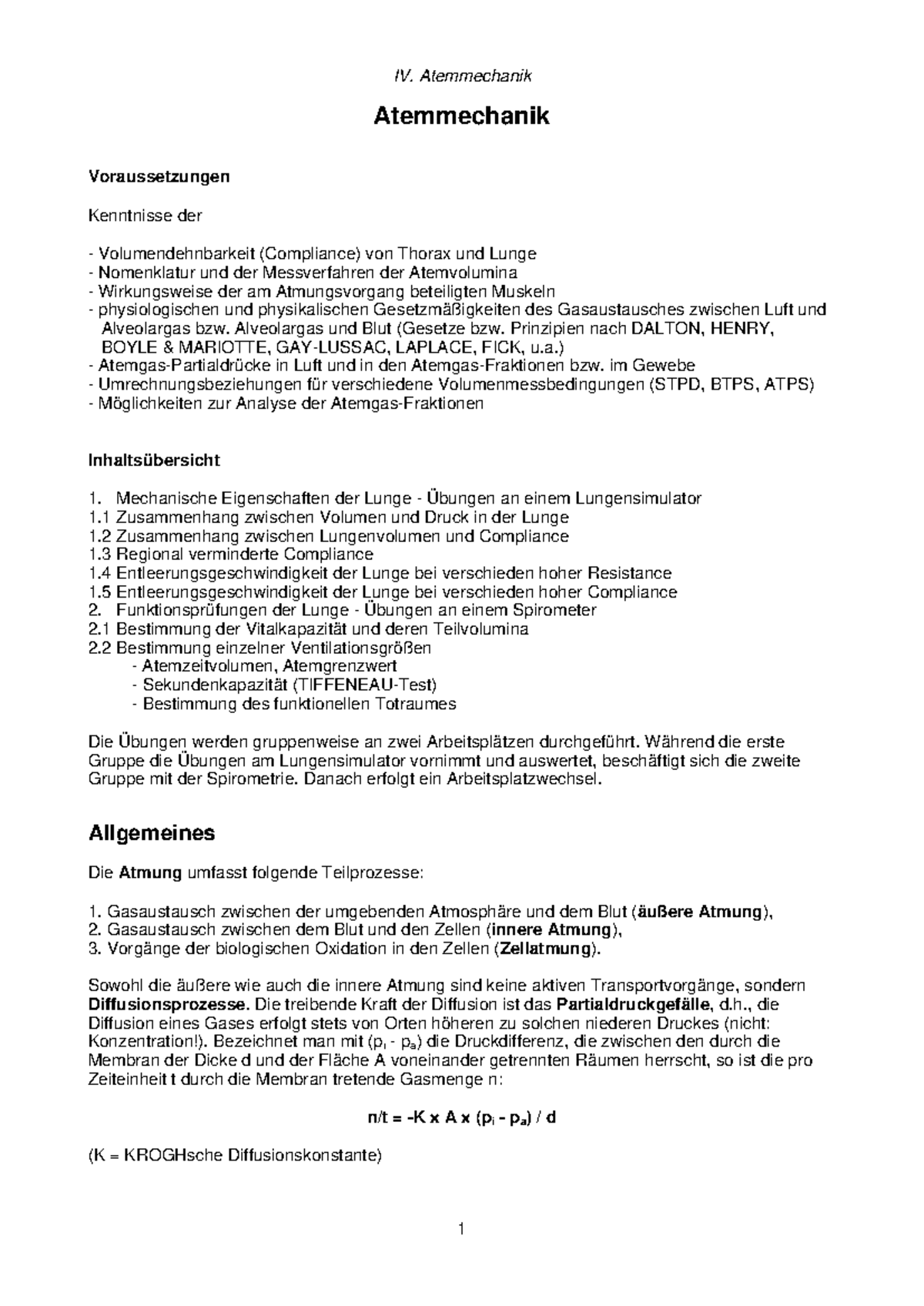 Atmung 2014 - Atemmechanik Voraussetzungen Kenntnisse der ...