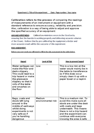 U2 assignment 2 - Practical Report Cooling curves for paraffin wax and ...