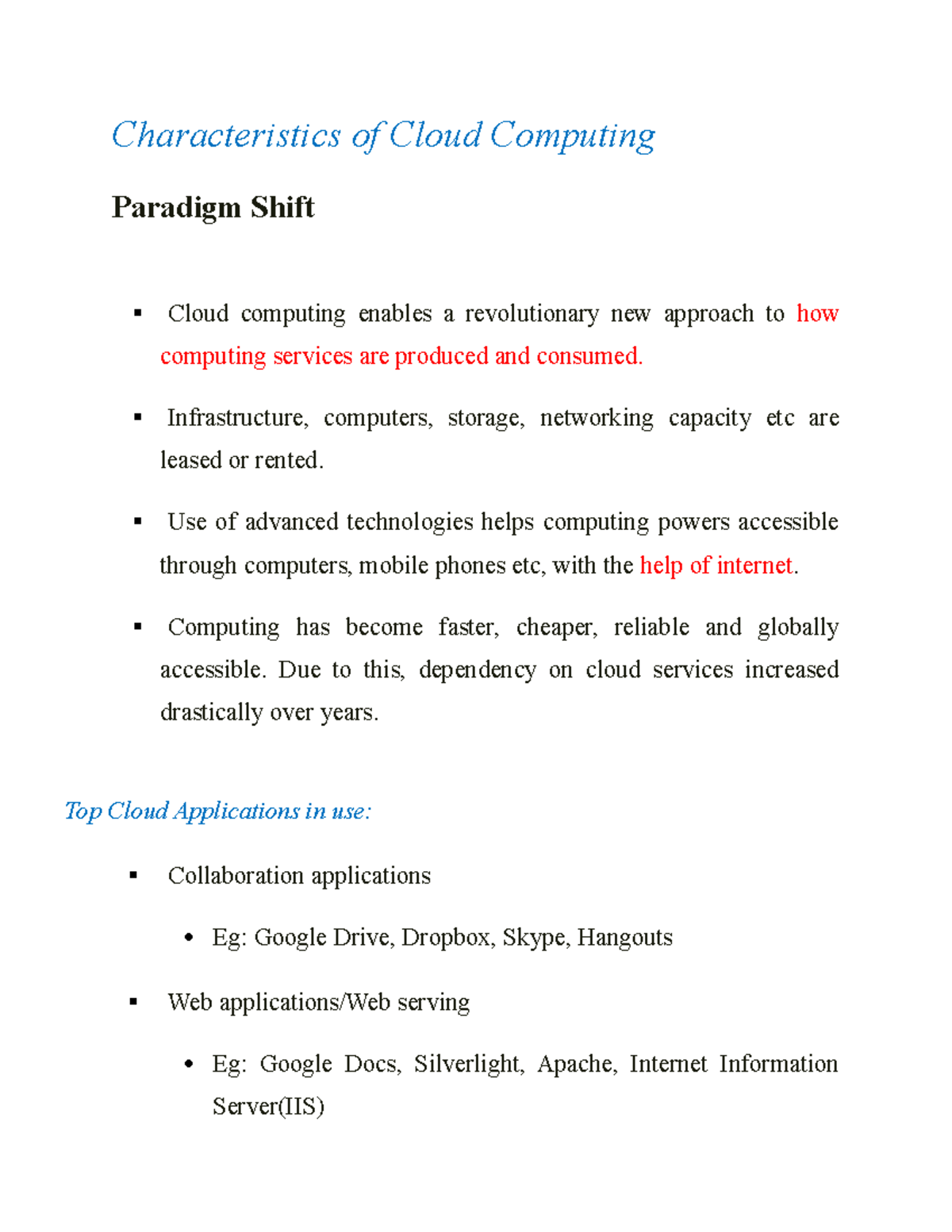 Characteristics of Cloud Computing - Characteristics of Cloud Computing ...