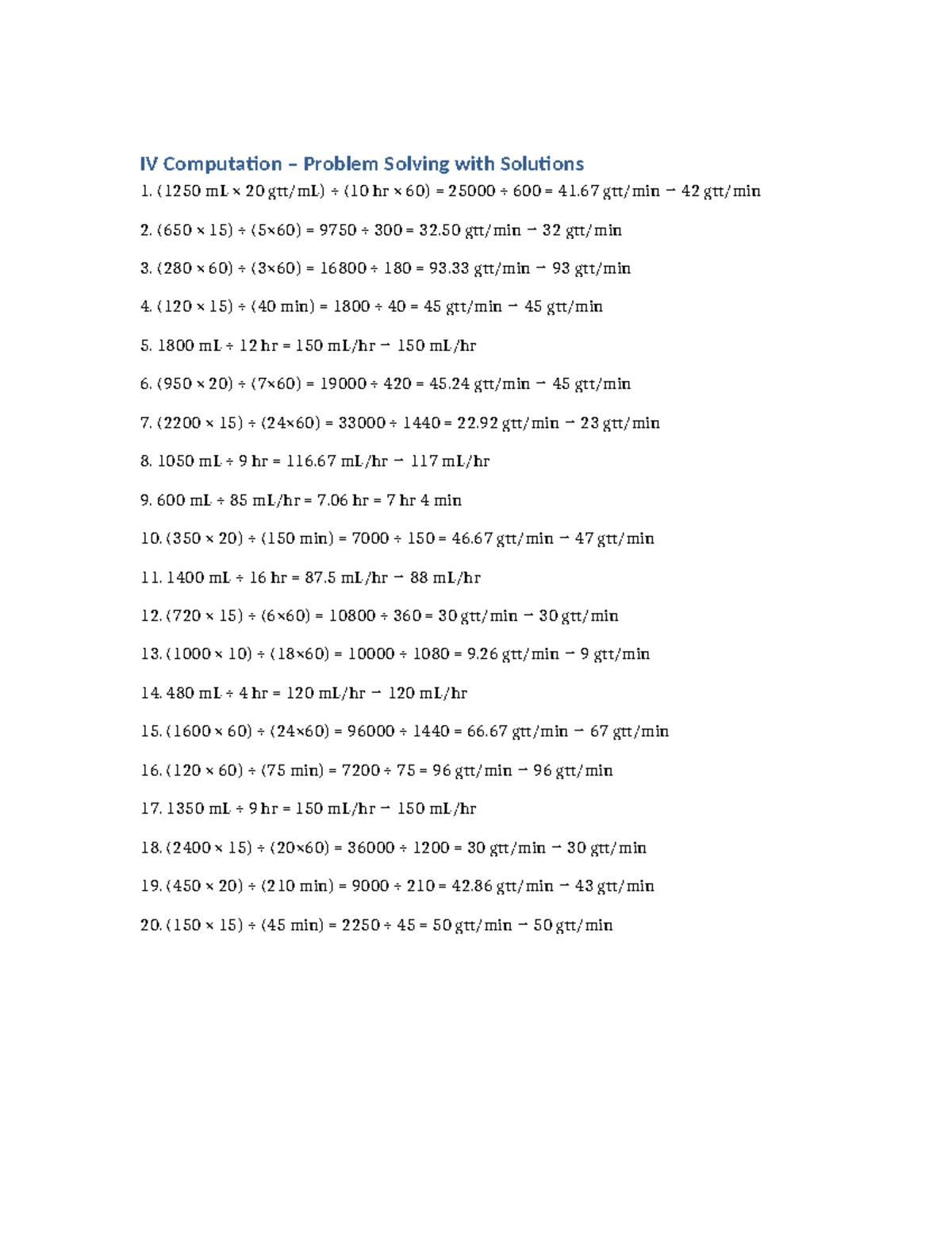 IV Computation – Problem Solving Solutions and Examples - Studocu