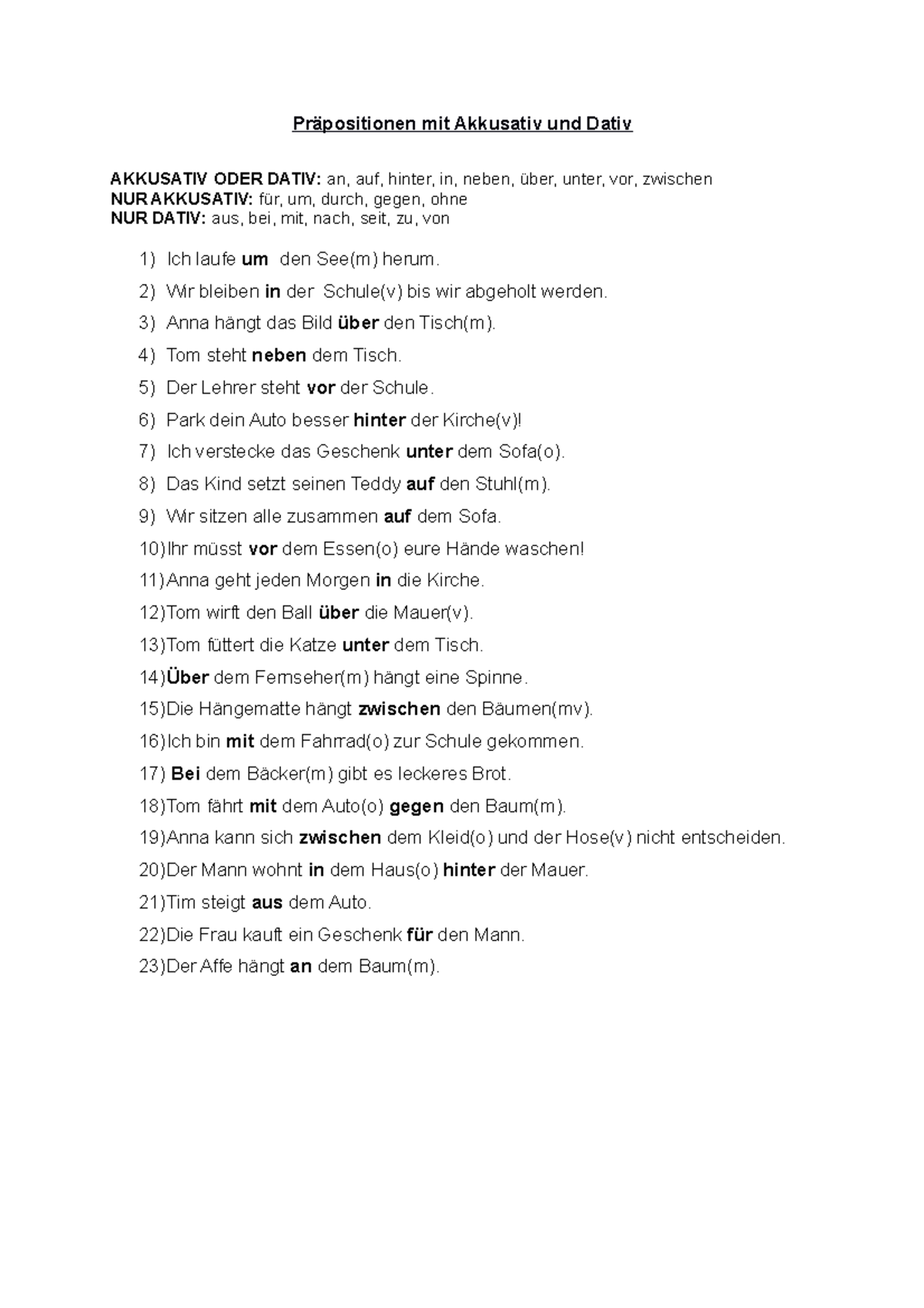 Prapositionen-mit-akkusativ-und-dativ-arbeitsblatter 104965 ...