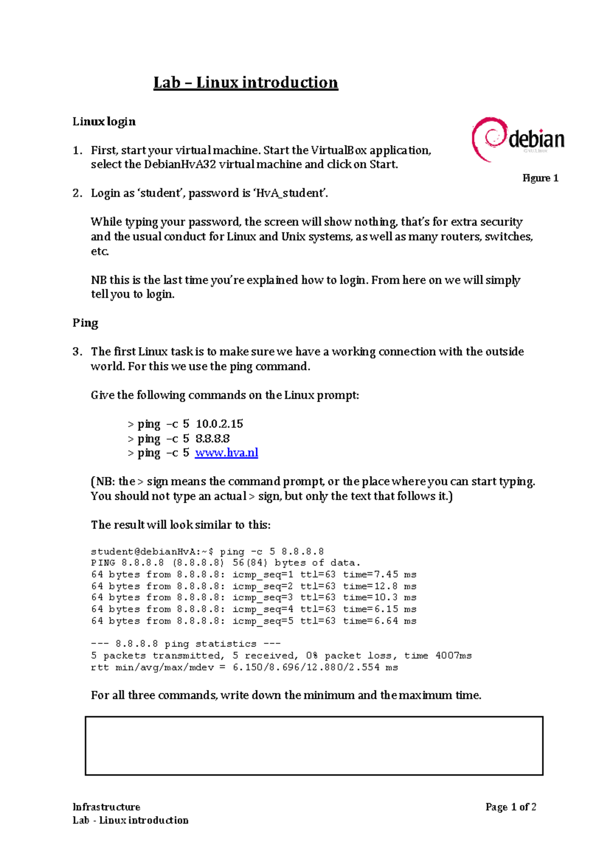 Lab - Linux Introduction (Course Code: XX123) - Procedures & Commands ...
