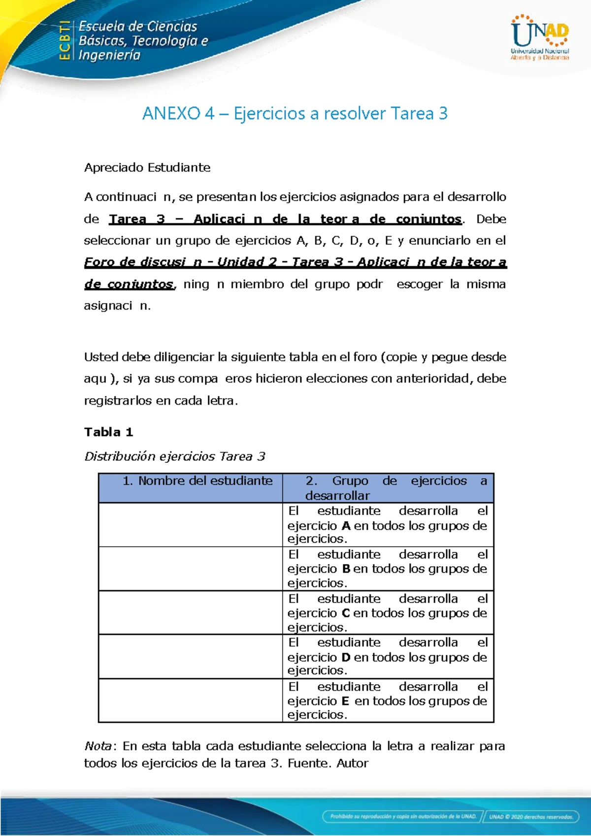 Anexo 5 - Guía para el Desarrollo de Tarea 3: Ejercicios y Ejemplos - Studocu