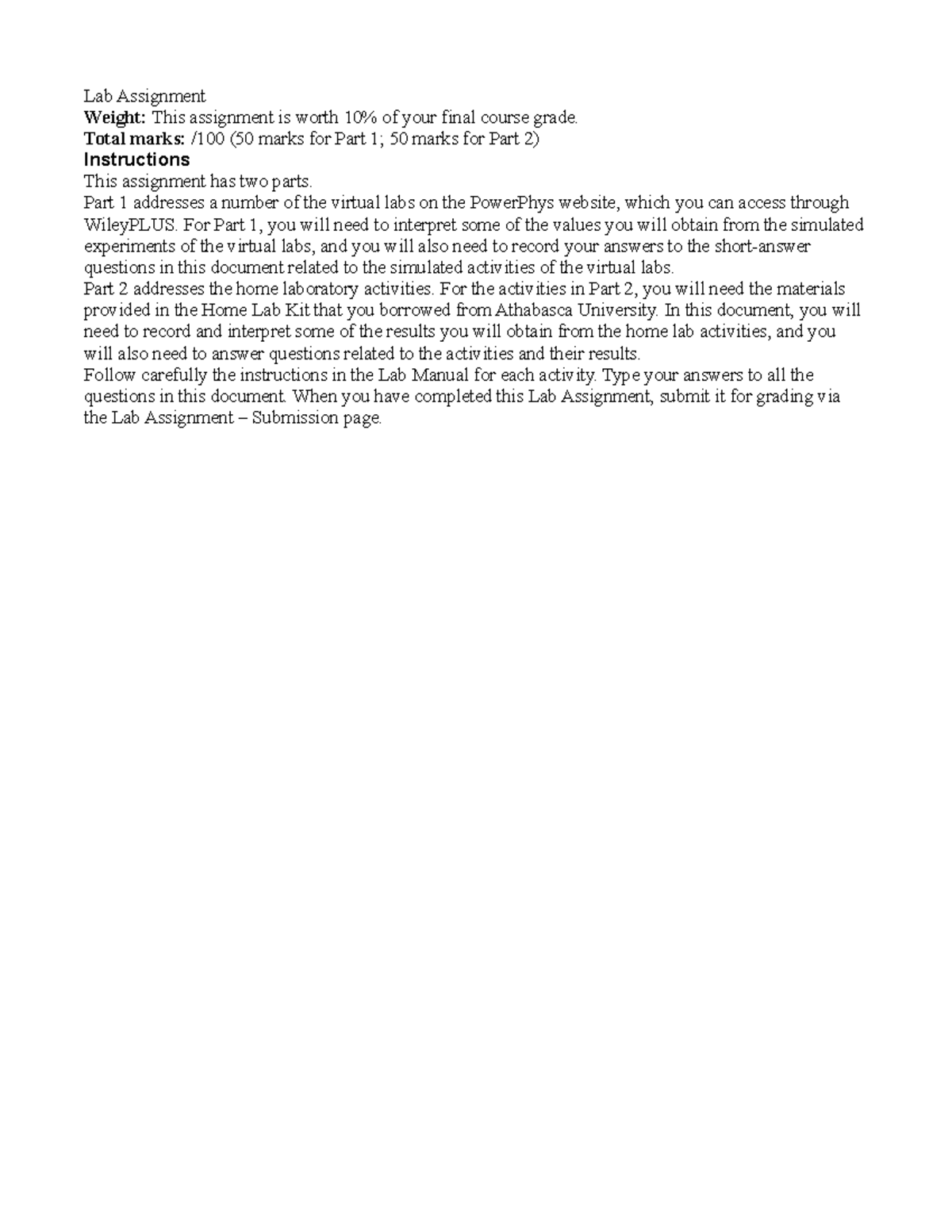 Lab Assignment - 3e2r: Virtual & Home Lab Activities Overview - Studocu