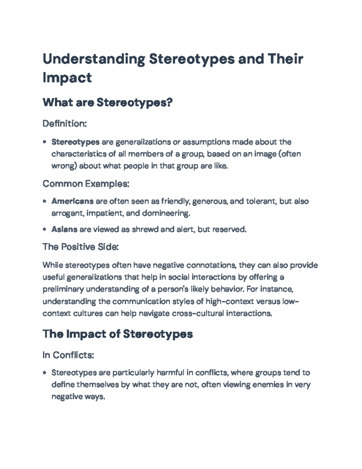 Understanding Stereotypes: Impact and Solutions in Society ...
