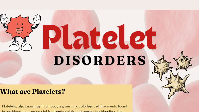 Platelet Disorders Overview - Infographic Ideas for Study - Studocu