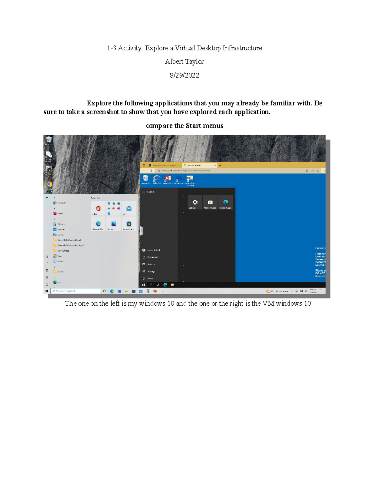 1-3 Activity: Exploring Virtual Desktop Infrastructure Applications - Studocu